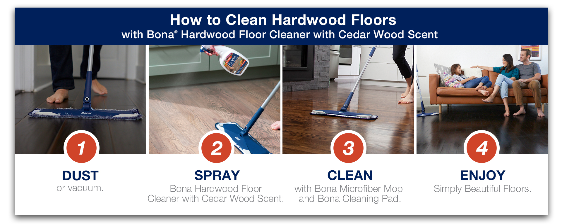 Bona Hardwood Floor Cleaner Refill, Cedar Wood Scent (WM700018199)