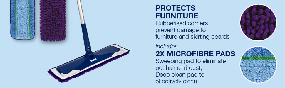 Bona Pet System™ Premium Pet Microfiber Mop