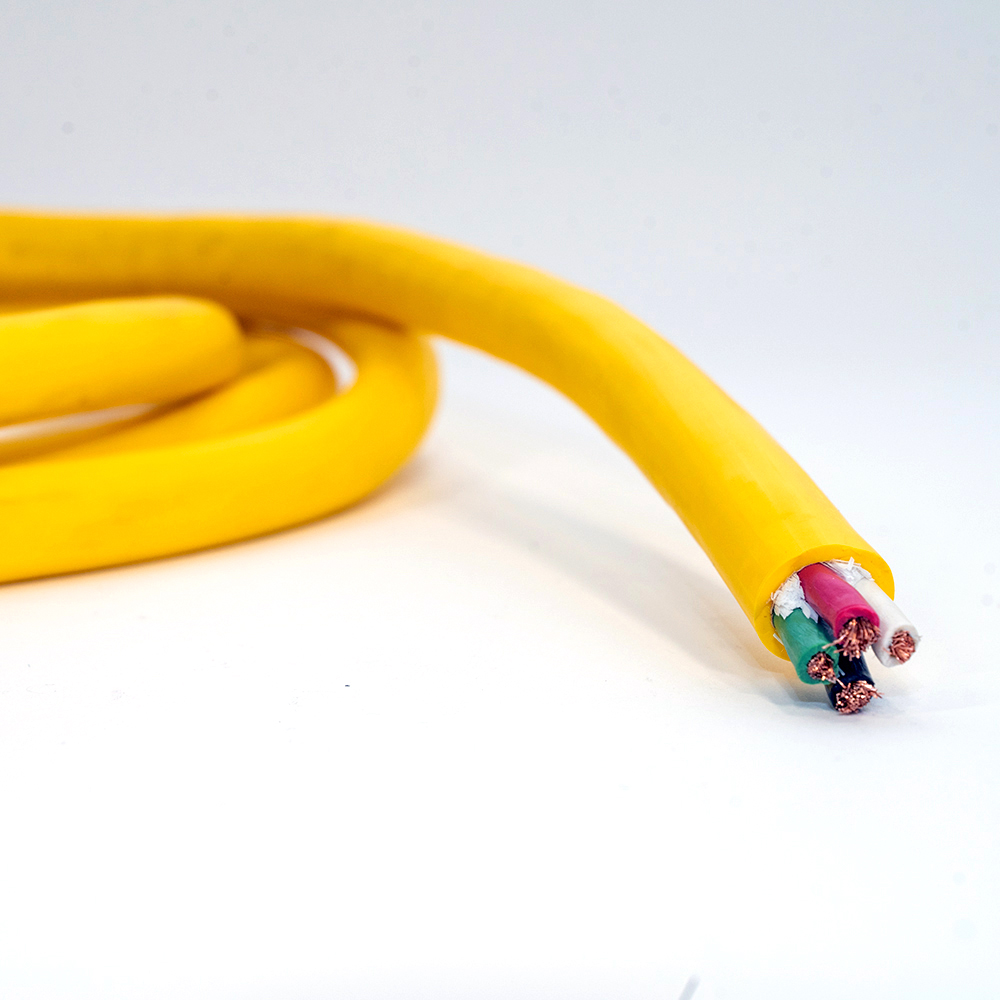 10 Ga. 4 Wire Cable, Yellow SEOW PC = Ft