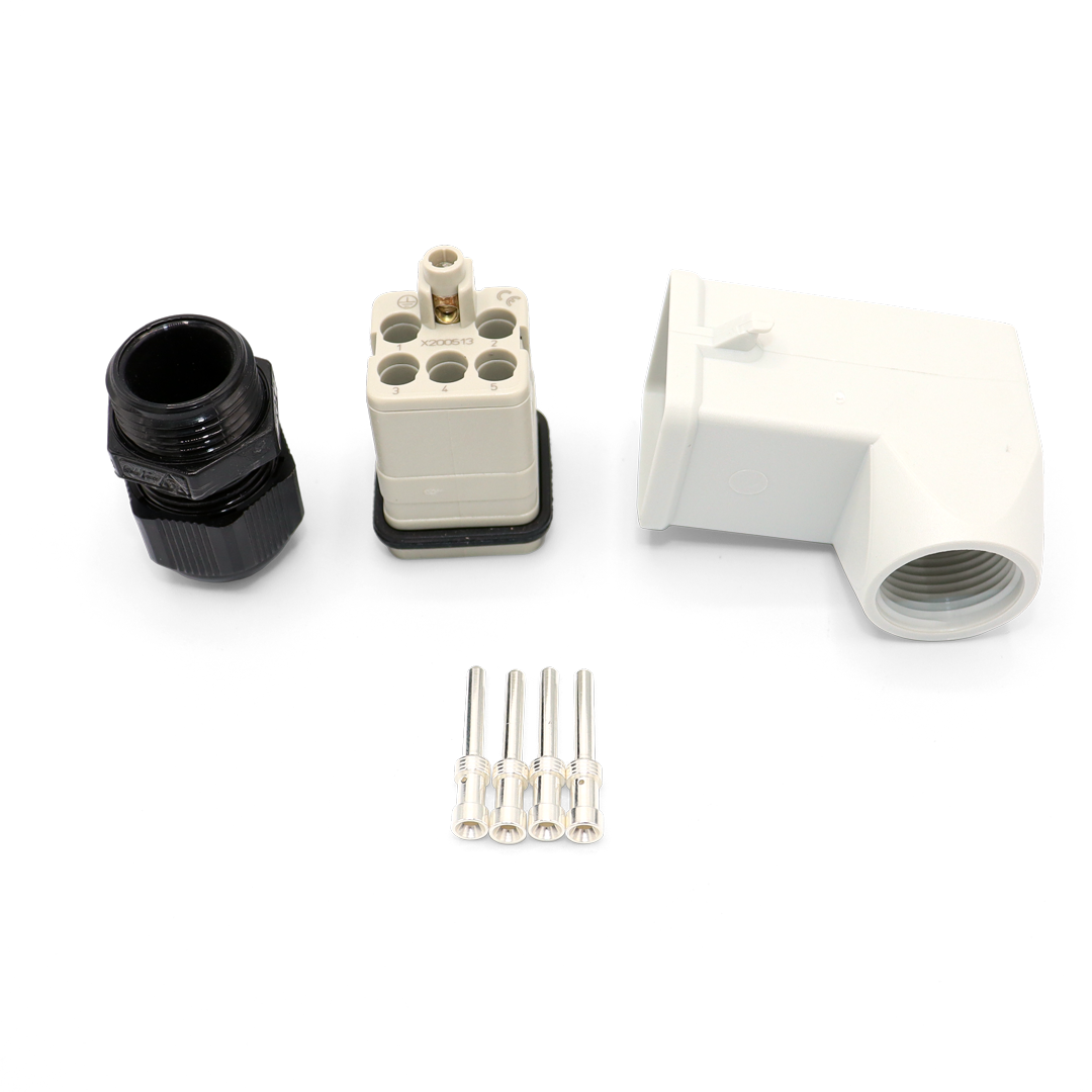 Complete Plug 90° Mot.Flexi 4P+1