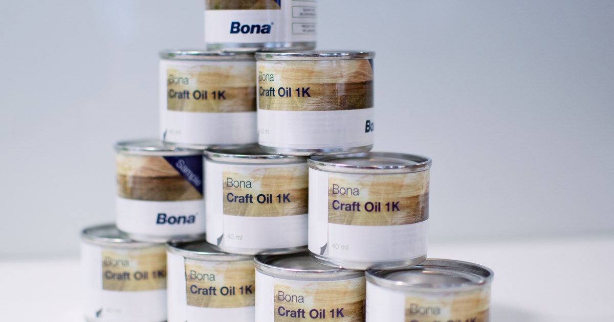 Sample can of Bona Craft Oil