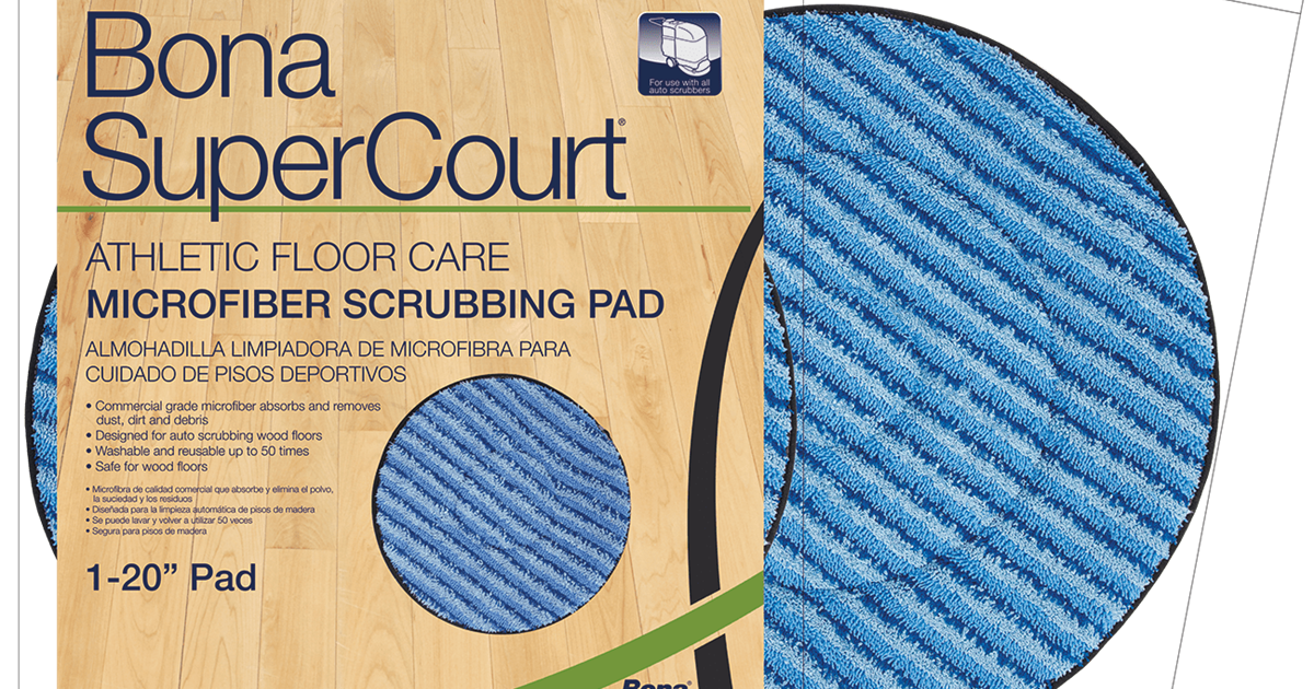Bona SuperCourt® Athletic Floor Care Microfiber Scrubbing Pads