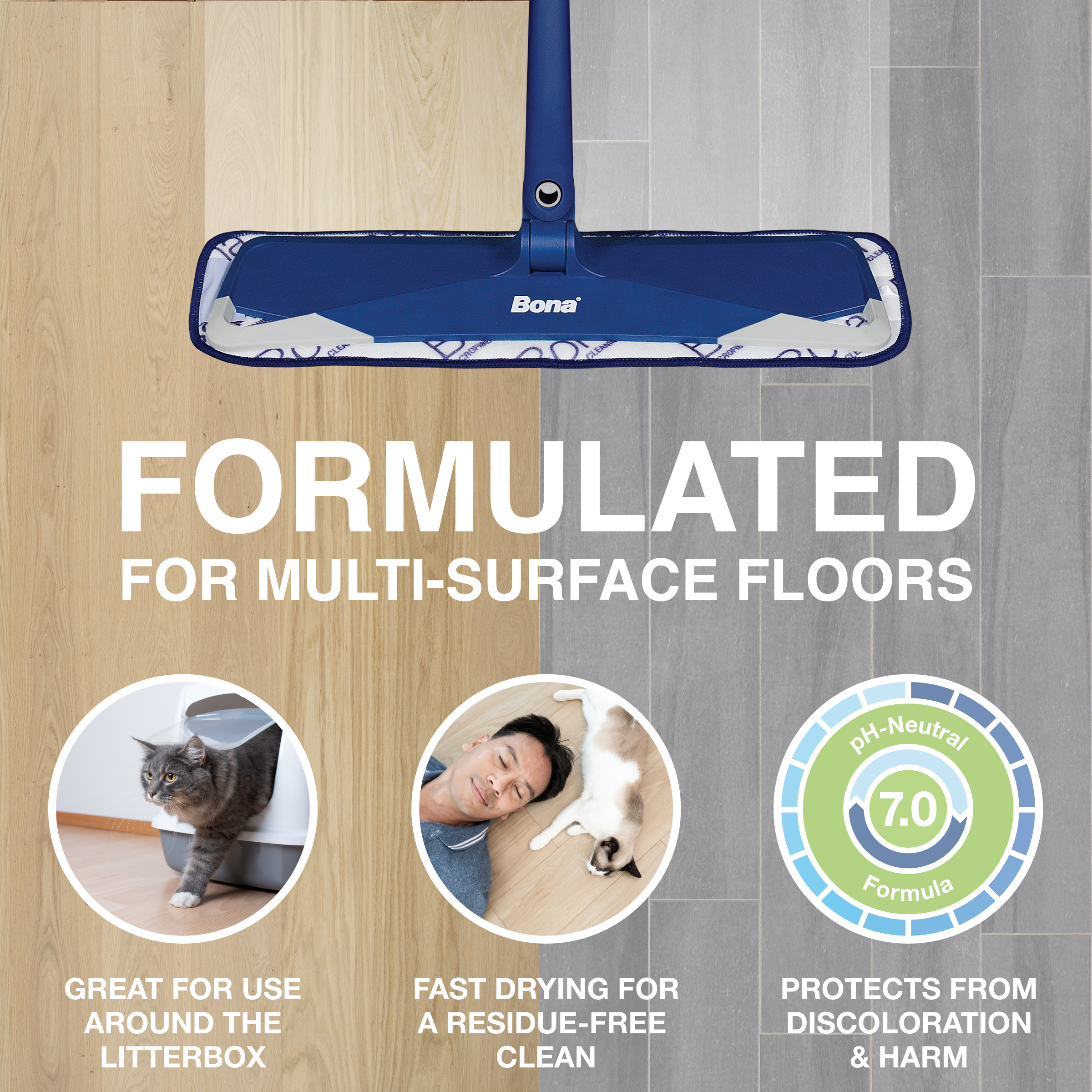 Bona Pet System Multi-Surface Floor Cleaner Refill, Cat Formulation