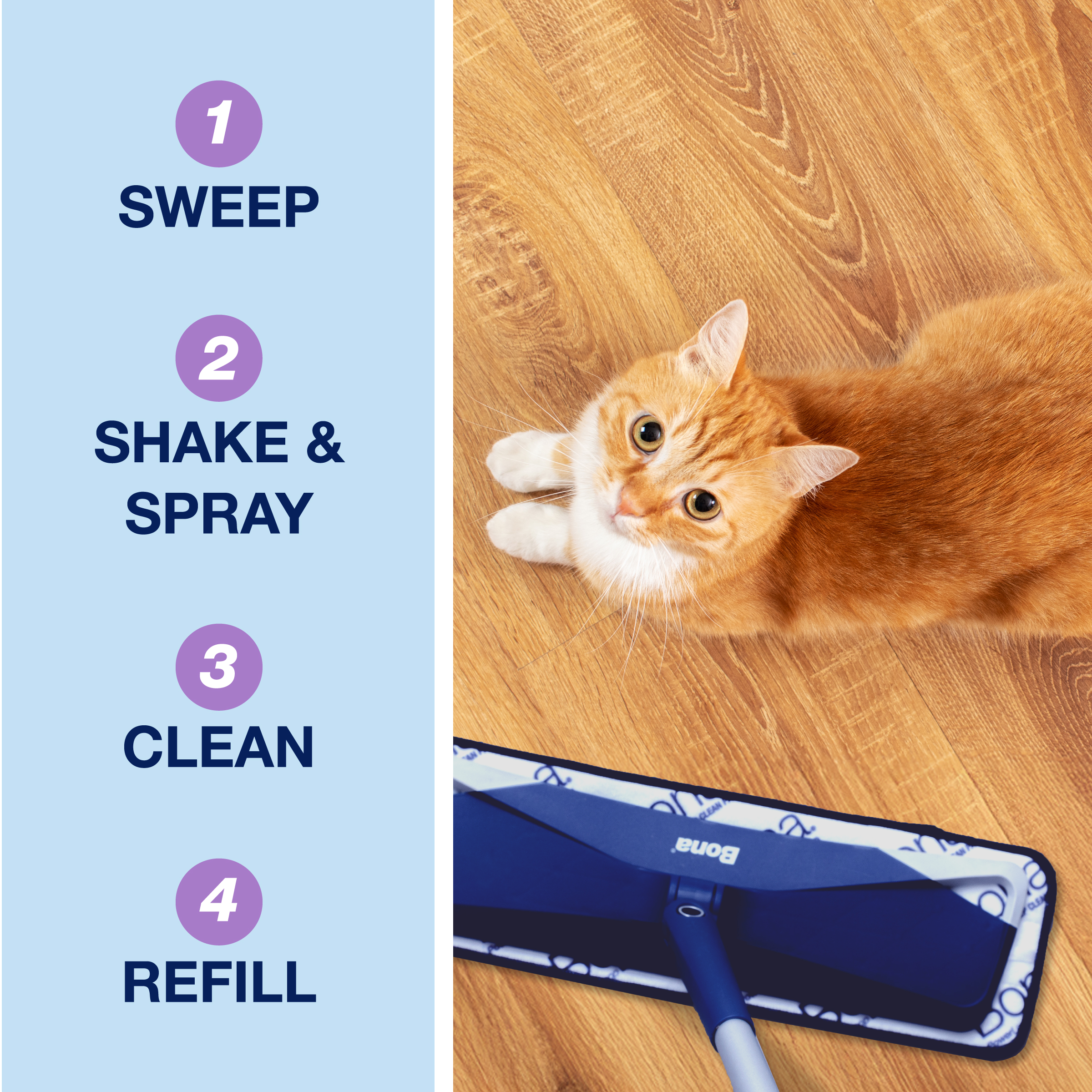 Bona Pet System Multi-Surface Floor Cleaner Refill, Cat Formulation