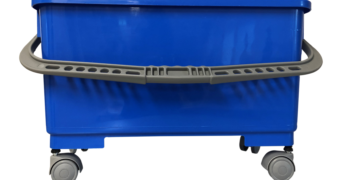 Bucket with castors