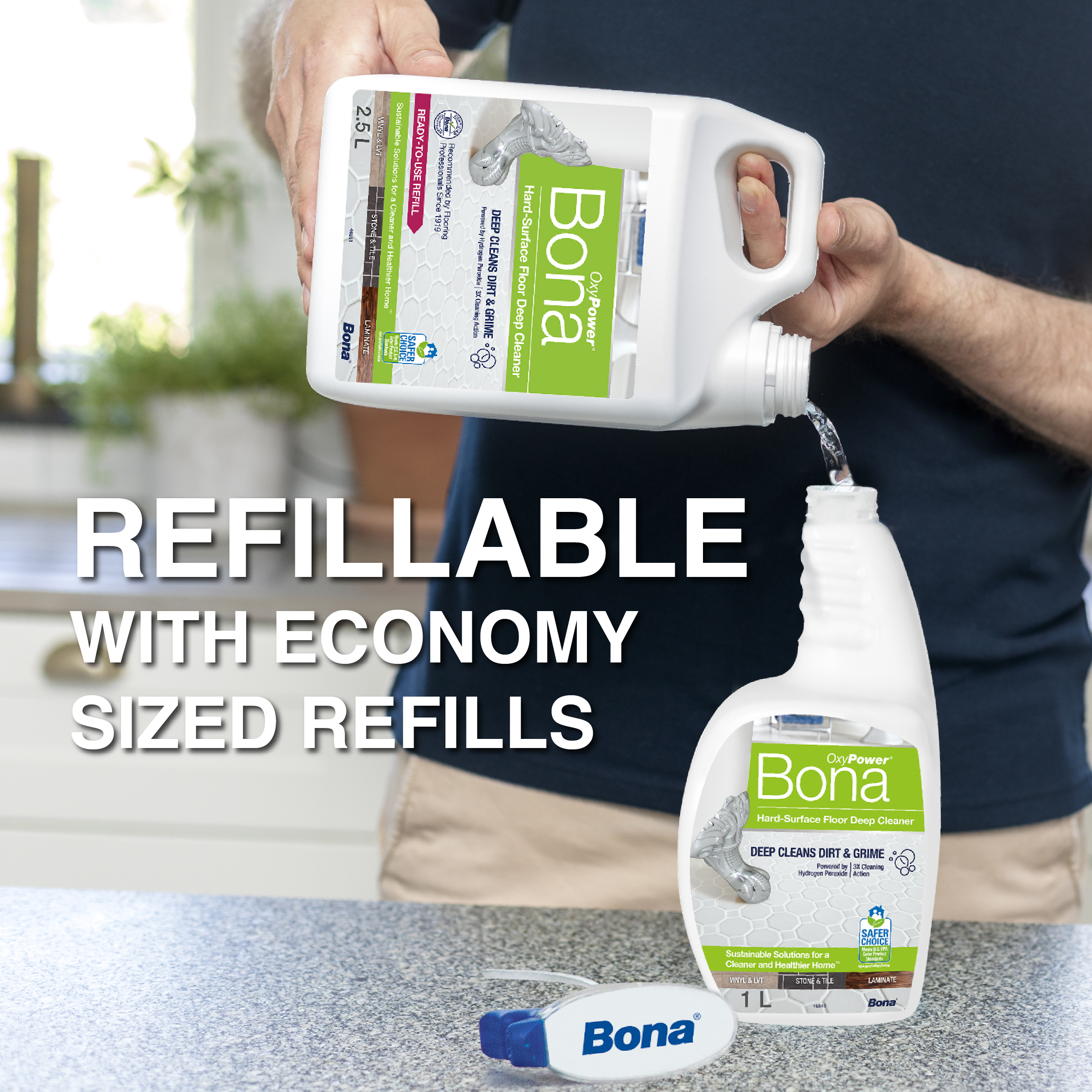 Bona OxyPower® Hard-Surface Floor Deep Cleaner