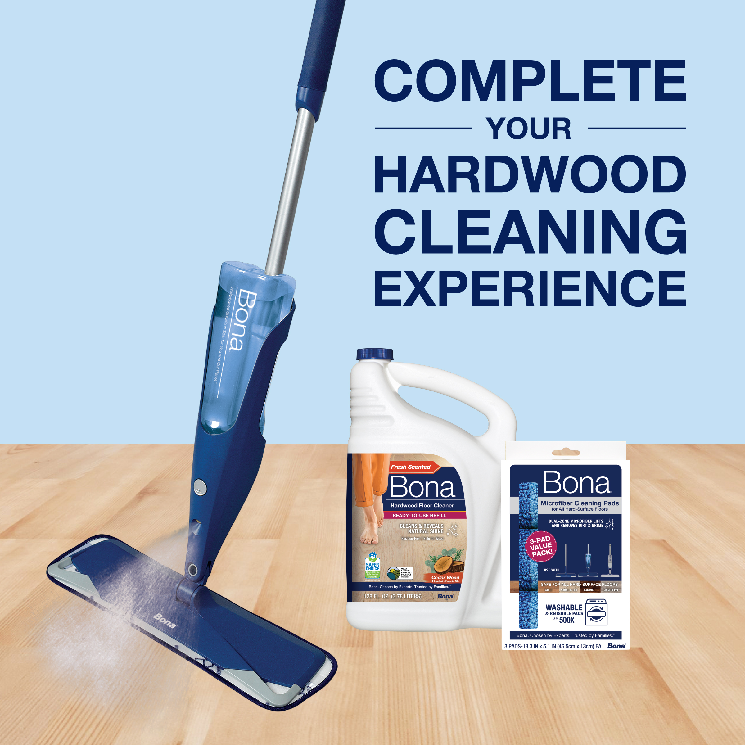 Bona Hardwood Floor Cleaner Refill, Cedar Wood Scent