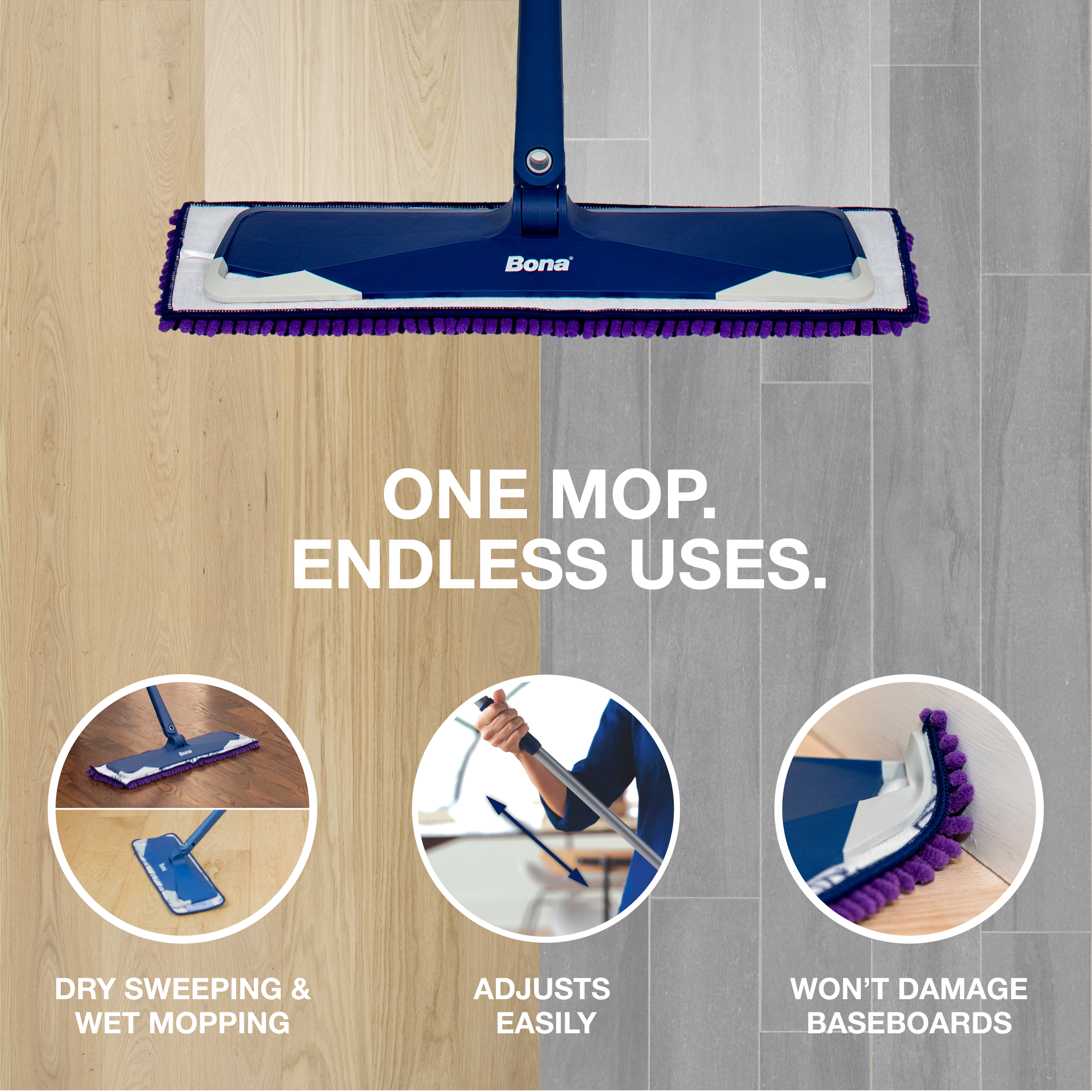 Bona Pet System Microfiber Mop | Pet Hair Mop