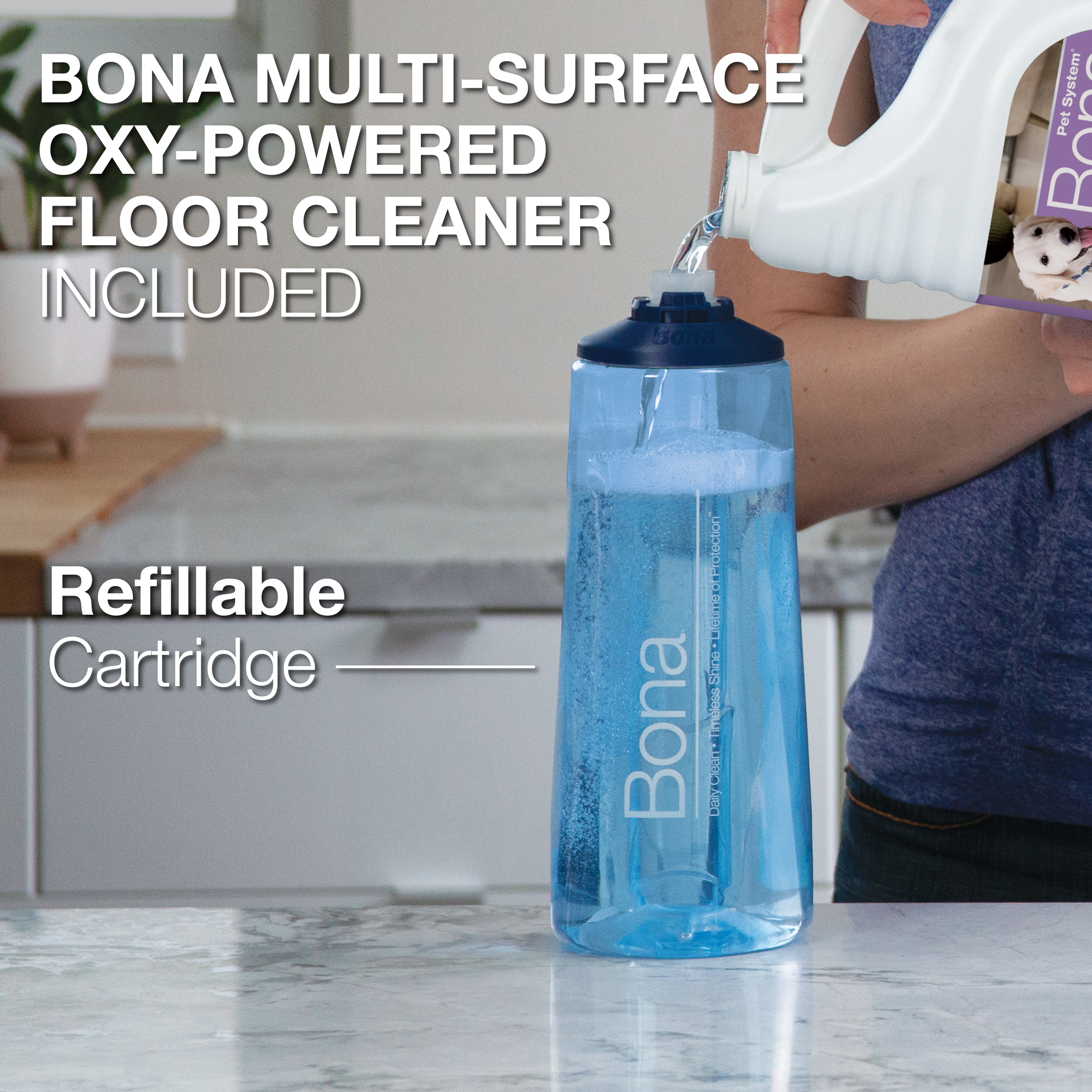 Bona Pet System Premium Spray Mop for Hard-Surface Floors