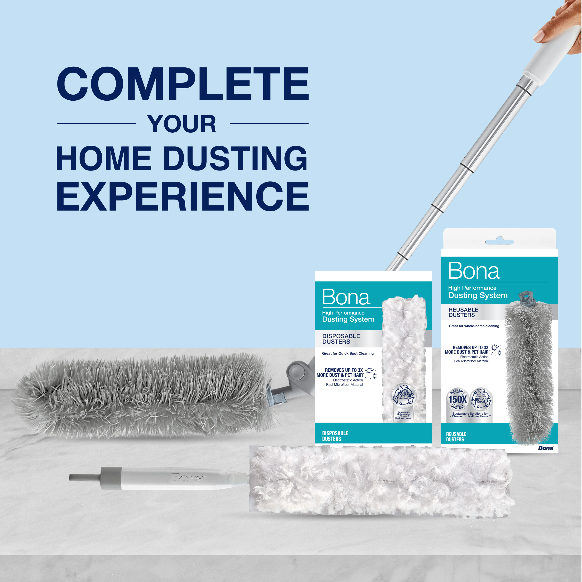 Bona High Performance Dusting System Reusable Dusters (AX0003686)