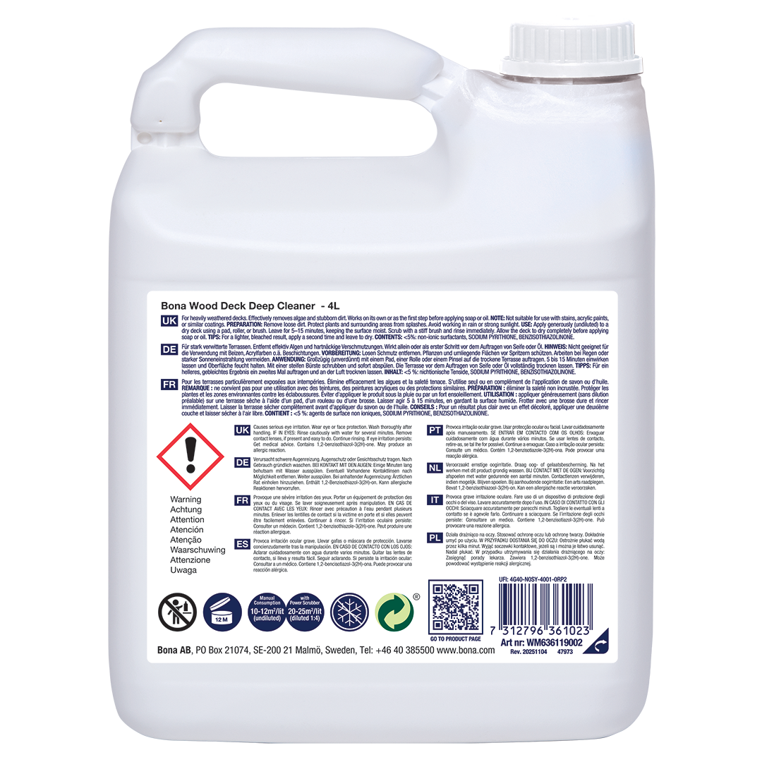 Bona Wood Deck Deep Cleaner