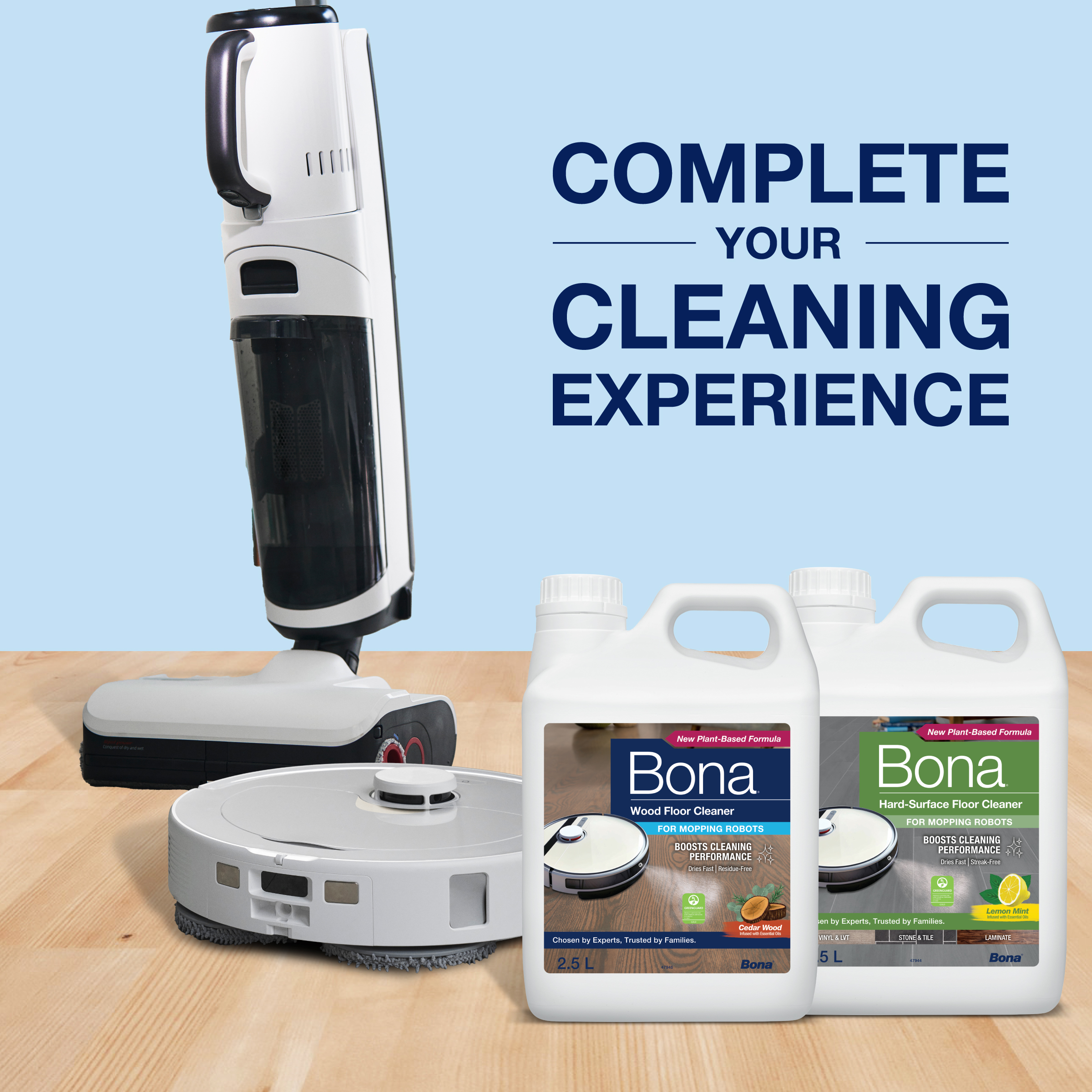 Bona Wood Floor Cleaner for Mopping Robots 2.5L
