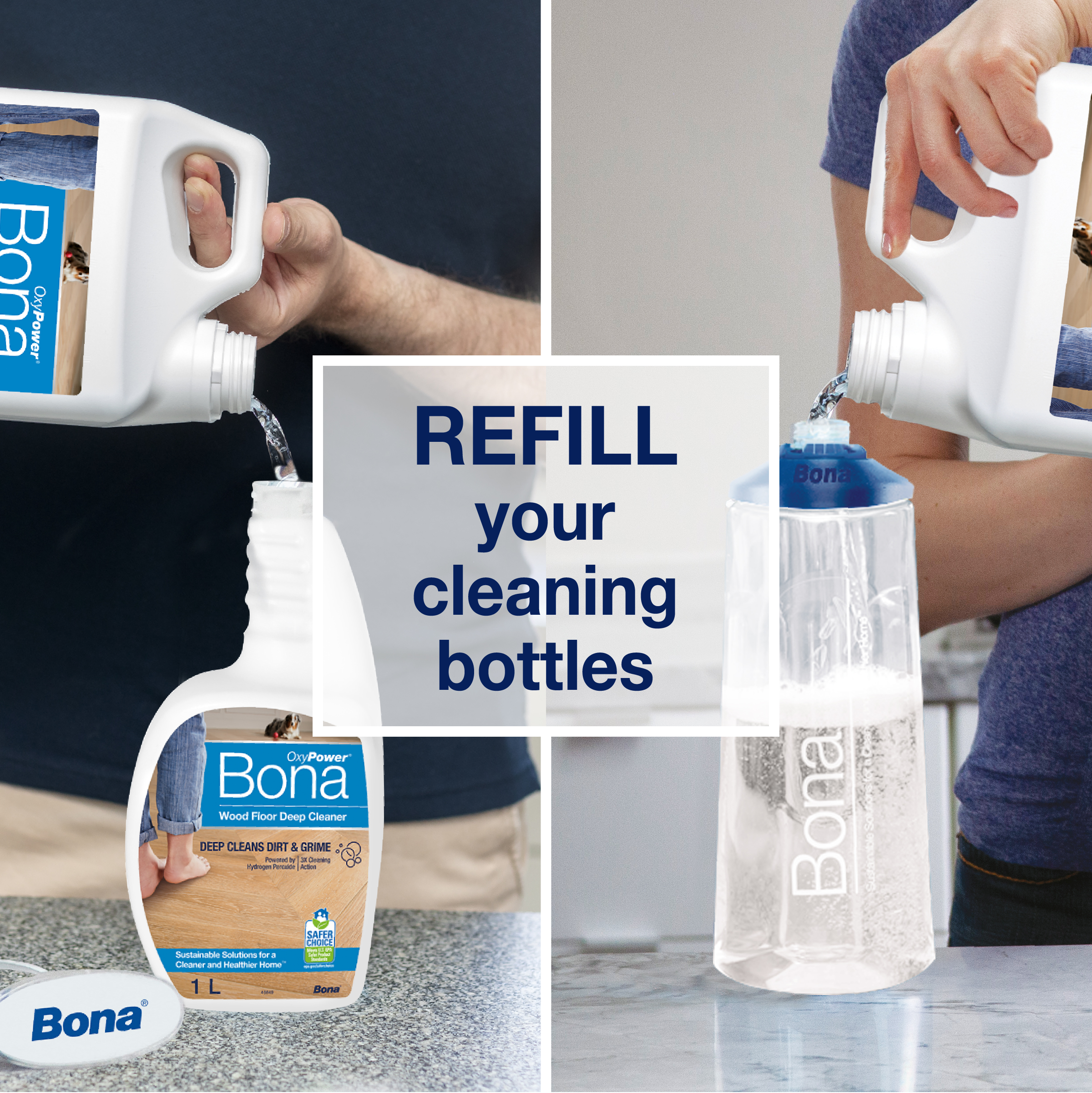Bona OxyPower® Wood Floor Deep Cleaner Refill