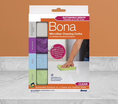 Bona Microfiber Cleaning Cloths for Multiple Household Surfaces (AX0003627)